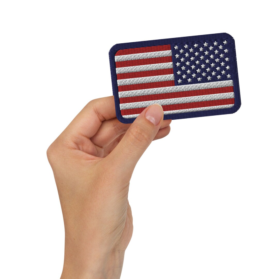USA Olympics Support American Flag Embroidered Patches USA Military and ...