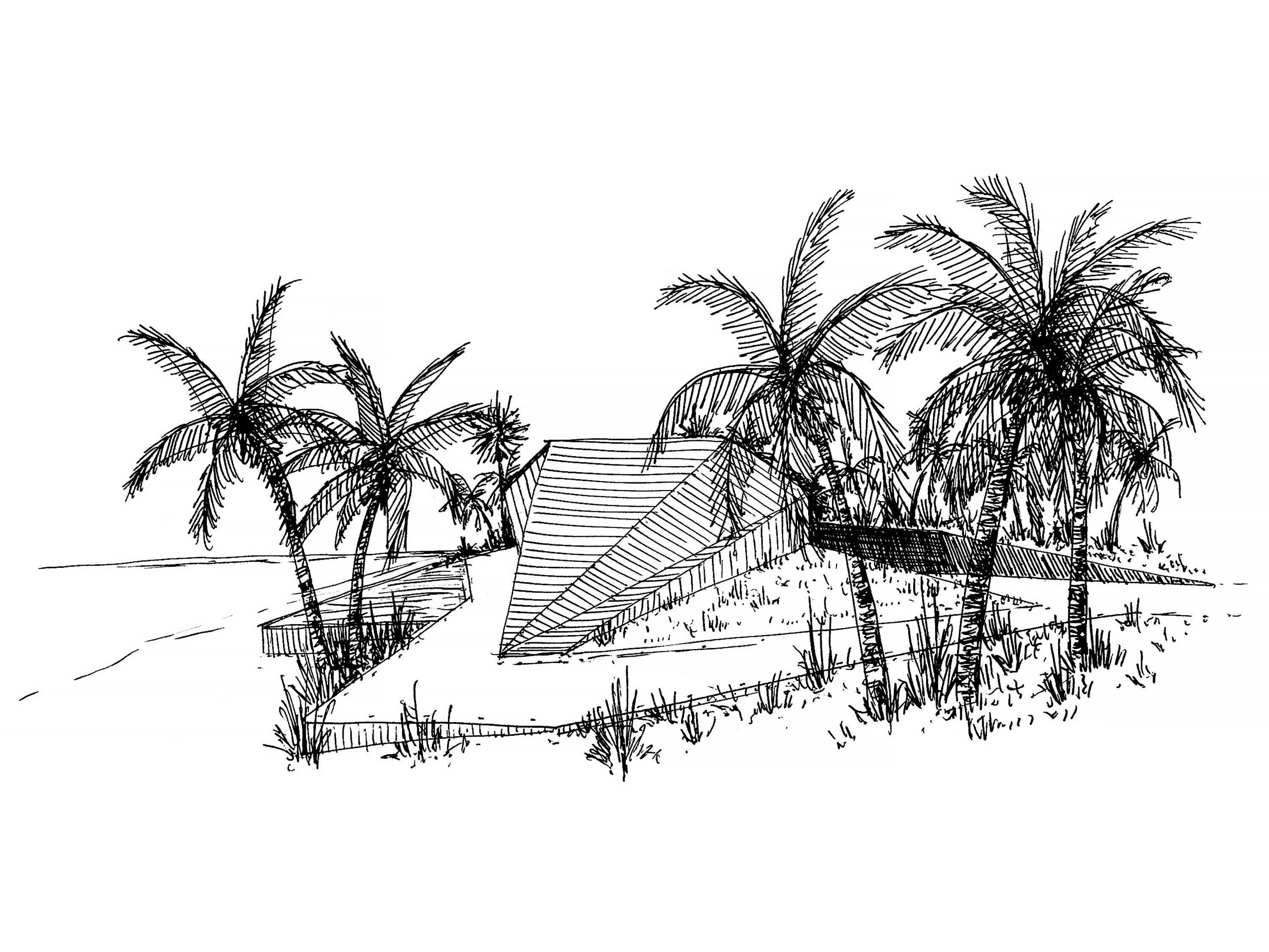 Beach House Concept Drawing Digital File - Etsy