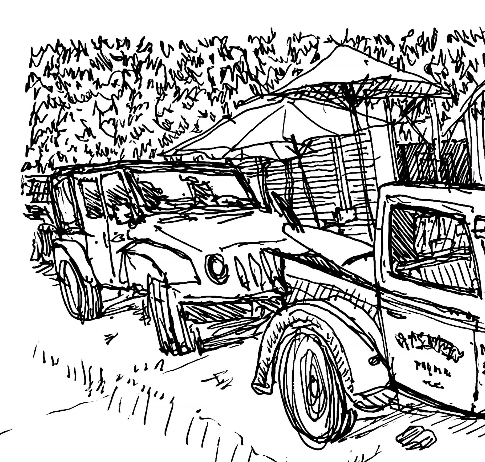 Nantucket Street Scene Sketch – Hand-drawn Coastal Architecture Print ...