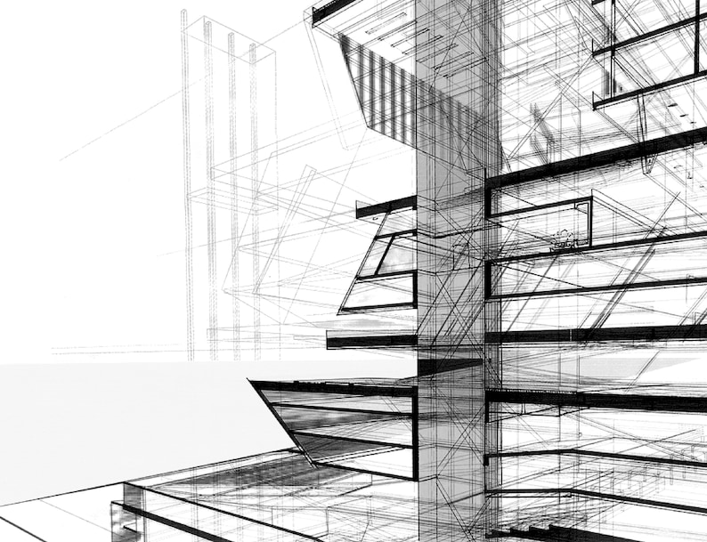 Architecture Concept Design Drawing Digital File - Etsy