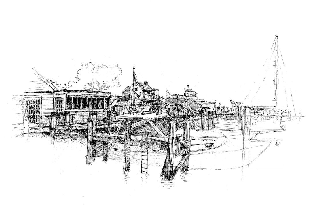 Nantucket Drawing Digital File - Etsy