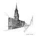 Inverness Old Town Sketch – Scotland Architecture Drawing, Hand-drawn ...