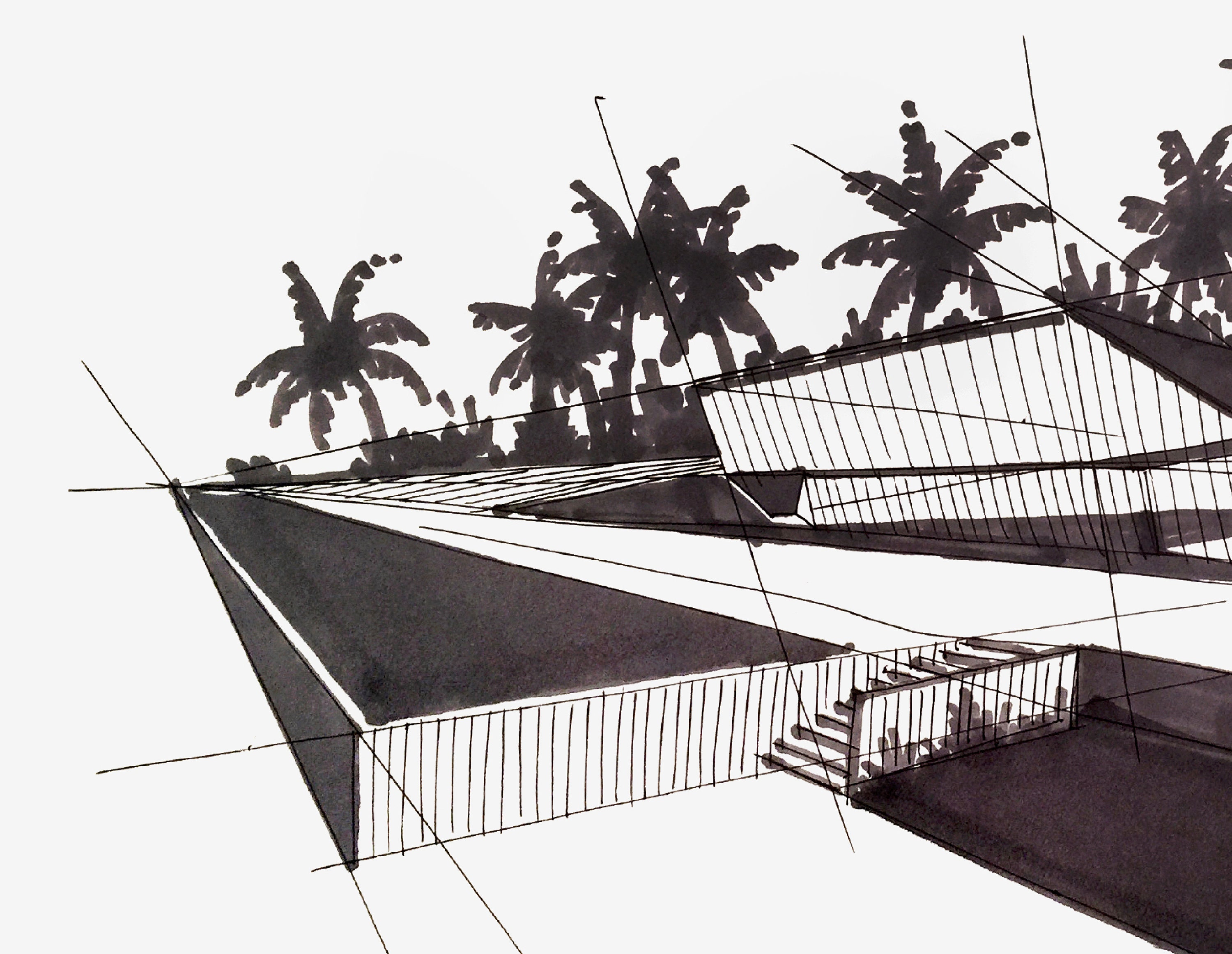 Beach House Concept Sketch Digital File - Etsy