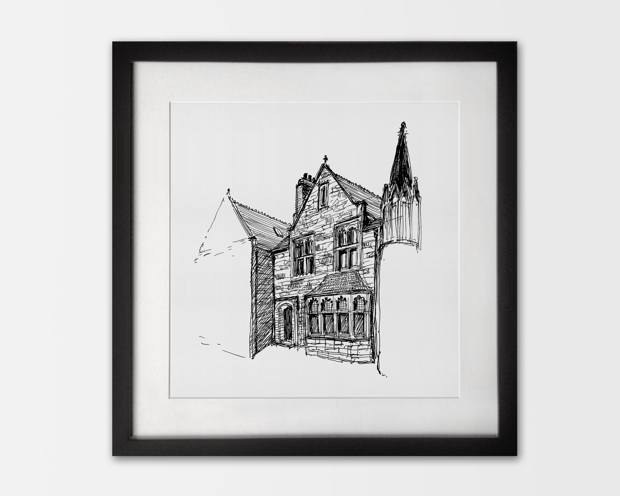 Inverness Scotland Drawing Digital File - Etsy