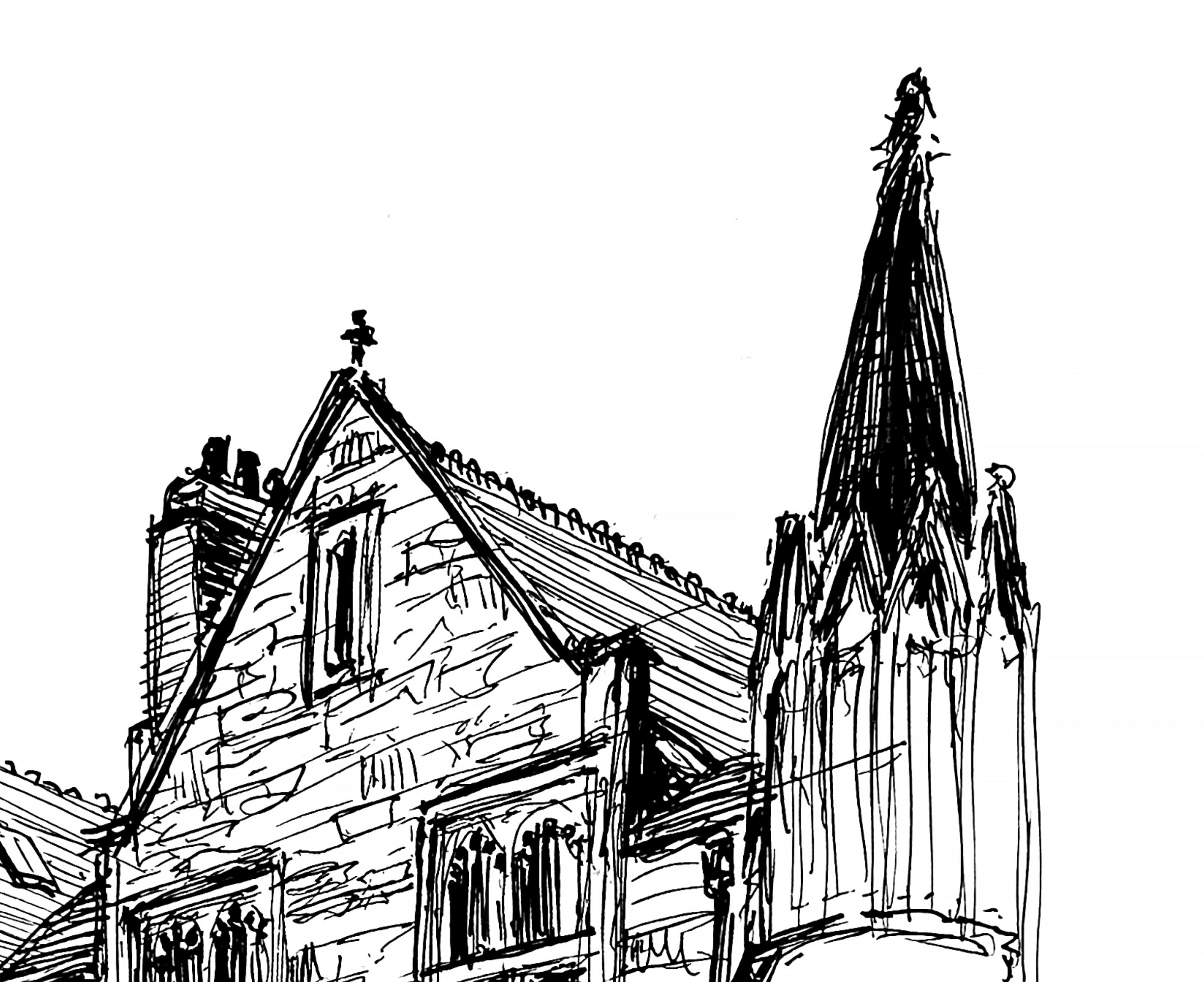 Inverness Scotland Drawing Digital File - Etsy