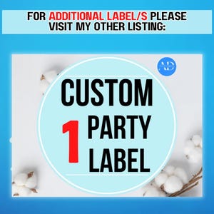 Customized Girl's Side, Party Set DIGITAL Labels Chip Bag, Water Bottle ...