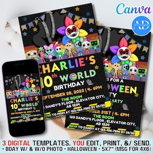 Dandy World Party Invitation - Etsy