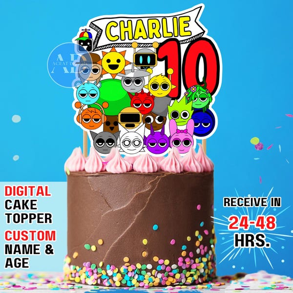 Sprunki Cake Topper - Etsy