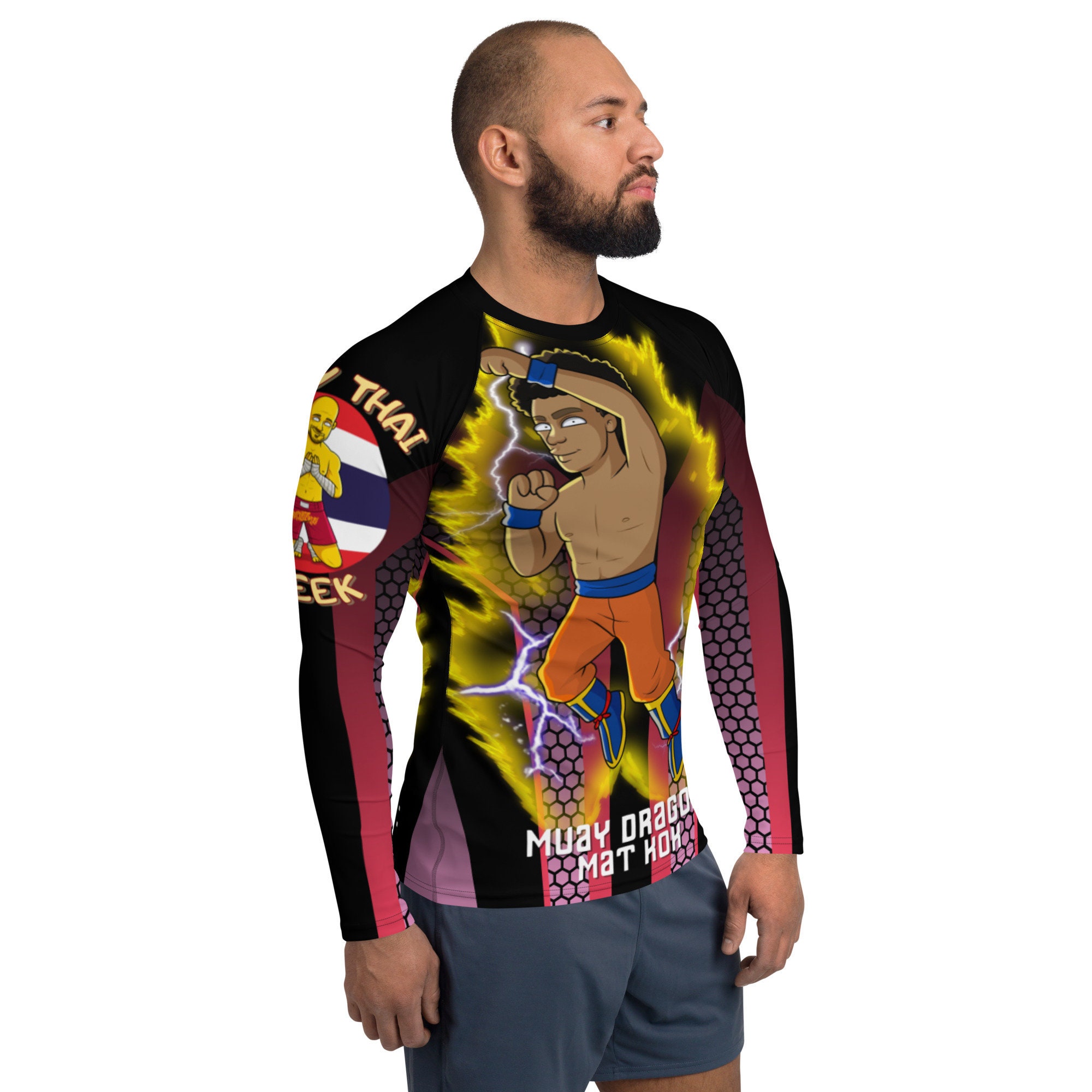 Muay Dragon: Mat Kok Rash Guard - Etsy