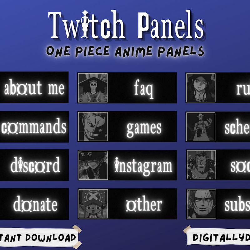 One Piece Stream Overlay - Etsy
