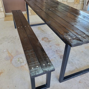 Modern Style Metal Picnic Table With Separate Benches ~ Restaurant ...