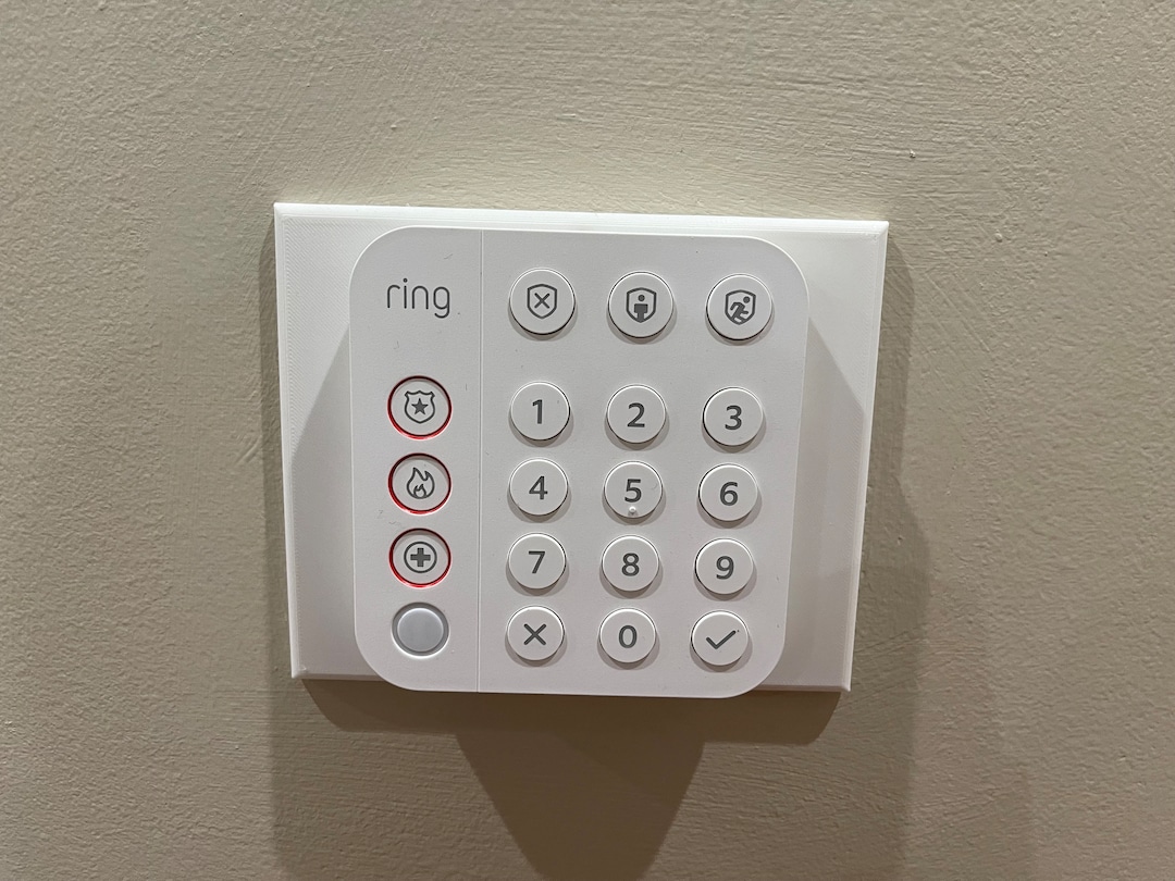 3D Printed Ring Alarm Keypad (2nd Generation) Wall Mounting Plate - Etsy