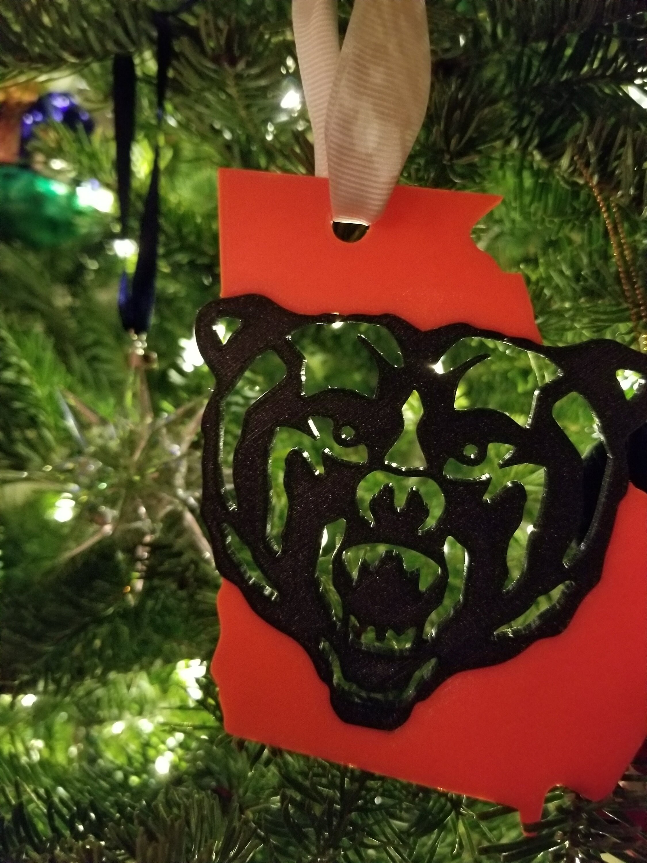 3D Printed Mercer University Christmas Ornament - Etsy