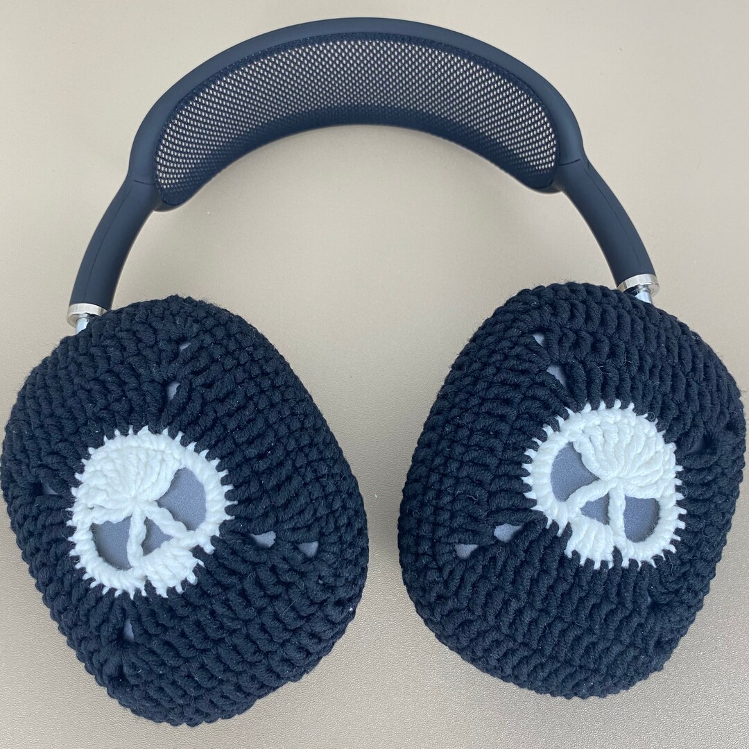 Halloween Skull Headphone Case Crochet Airpods Max Case Black Skull ...