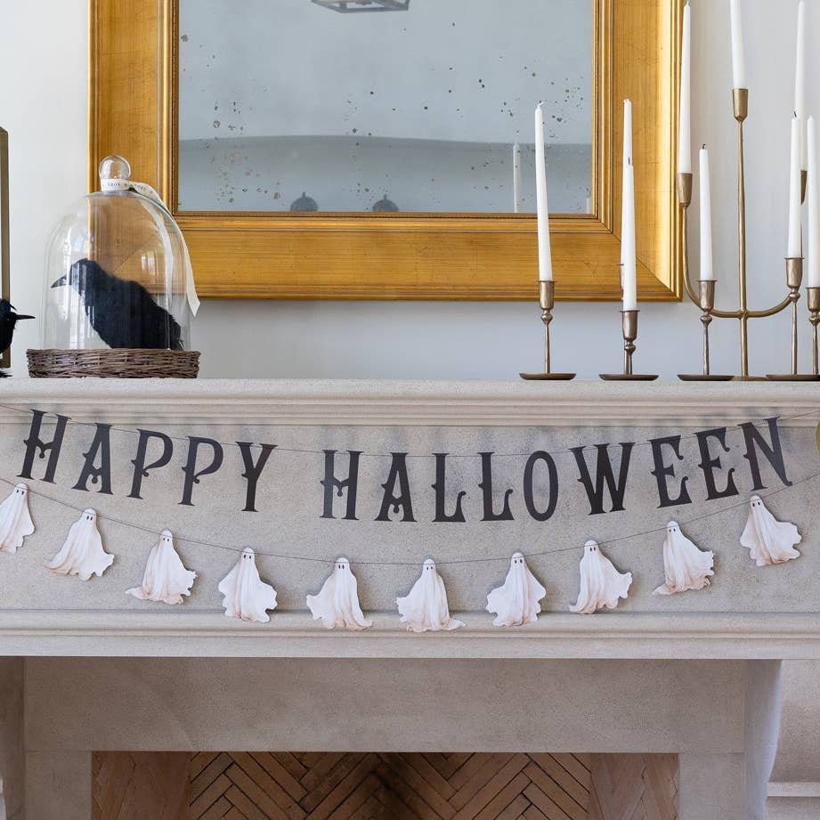 Happy Halloween Ghost Banner Set: Home and Party Decor - Etsy