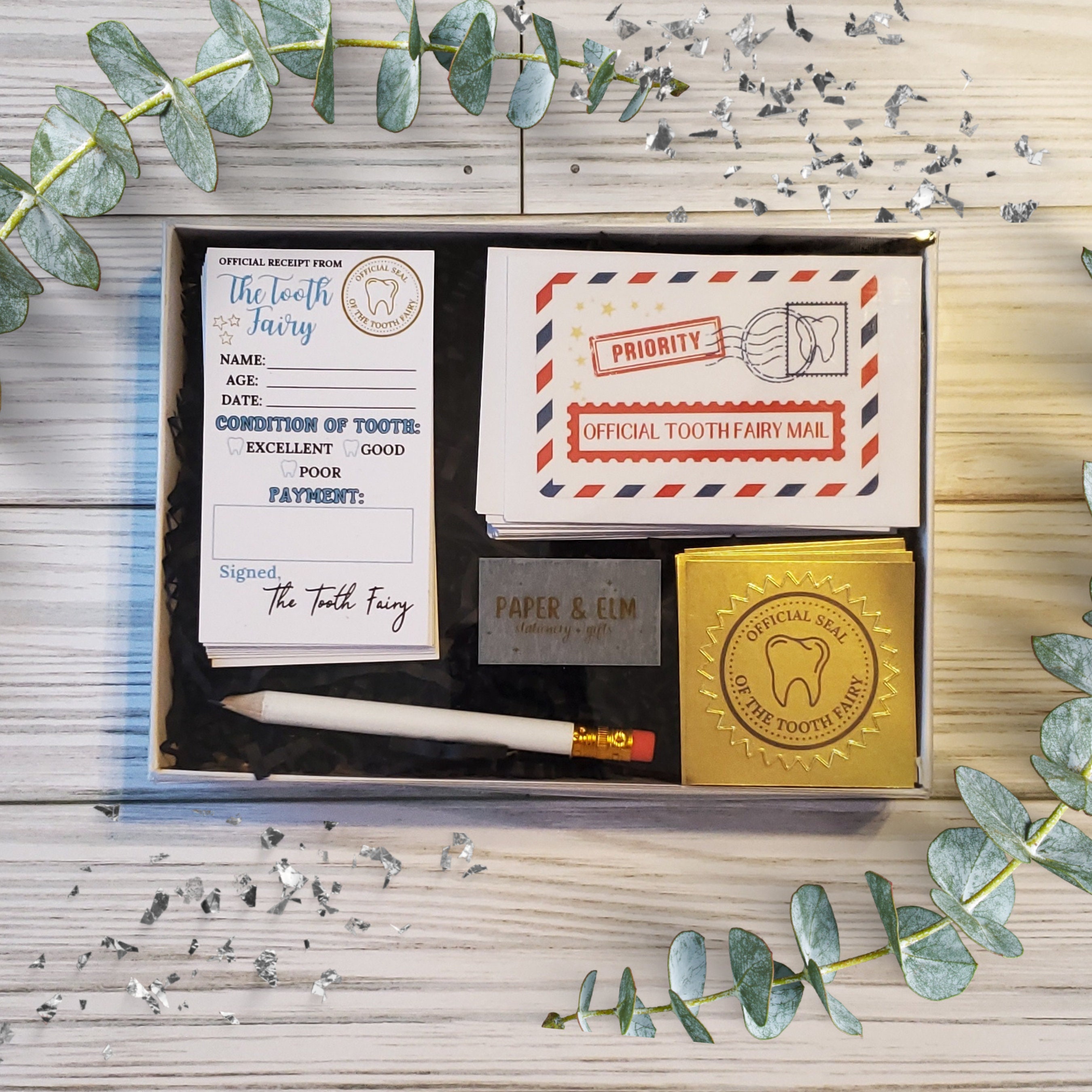 Mini Tooth Fairy Mail Kit, Boy, Girl, Tooth Receipt, Lost Tooth ...