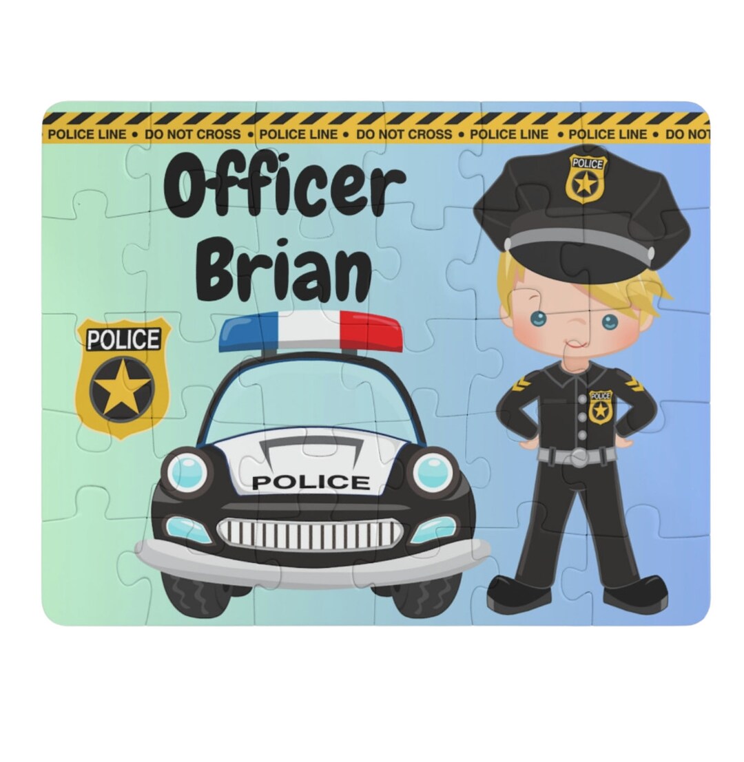 Personalized Police Officer Gift Jigsaw Puzzle, 30 Pieces - Etsy