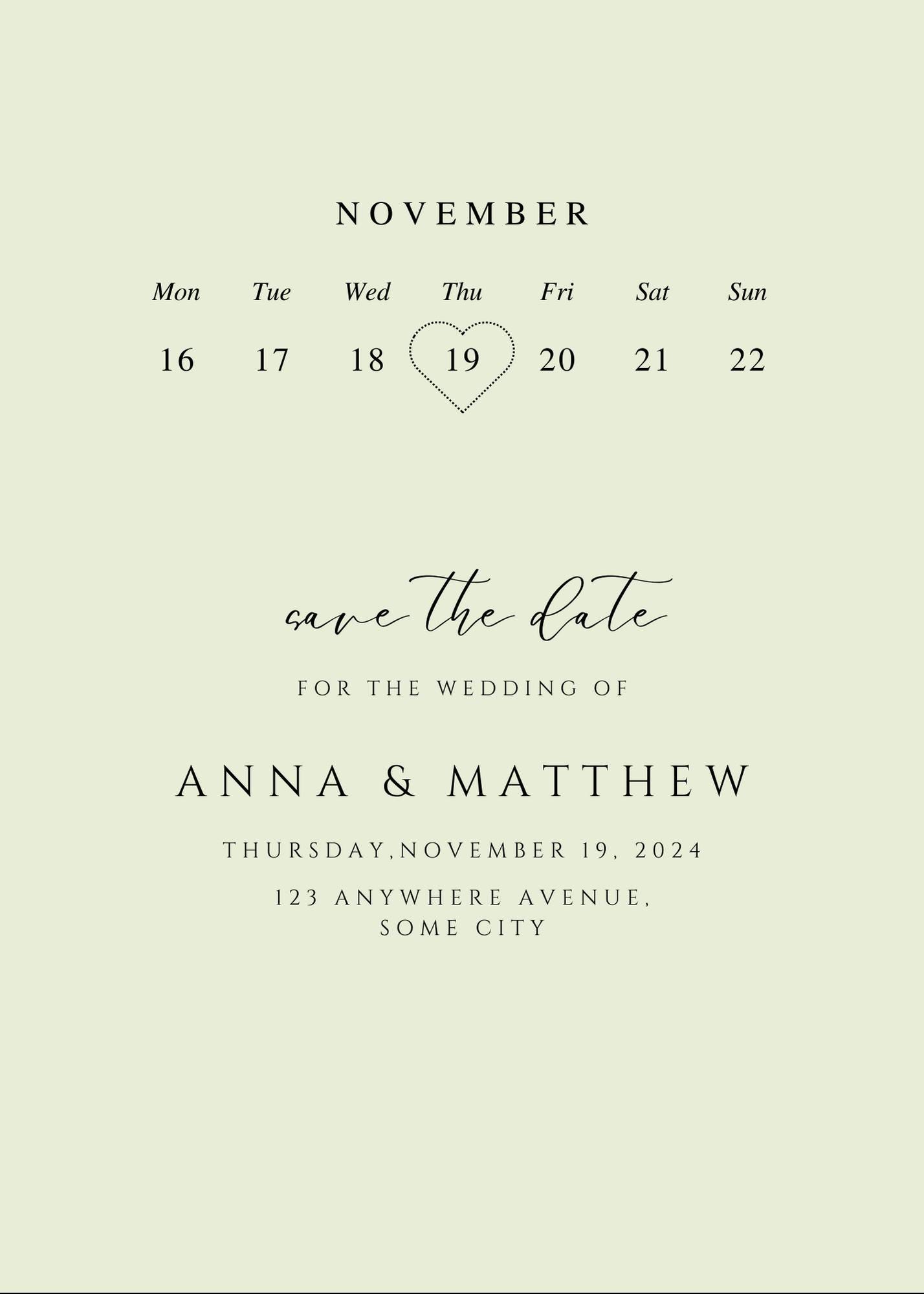 Save the Date Canva Template Calendar - Etsy
