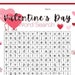 3rd Grade Valentine's Day Word Search With Answer Key, Printable - Etsy