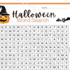 4th Grade Halloween Word Search With Answer Key - Etsy