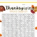 4th Grade Thanksgiving Word Search With Answer Key, Printable - Etsy