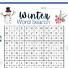4th Grade Winter Word Search With Answer Key, Printable - Etsy