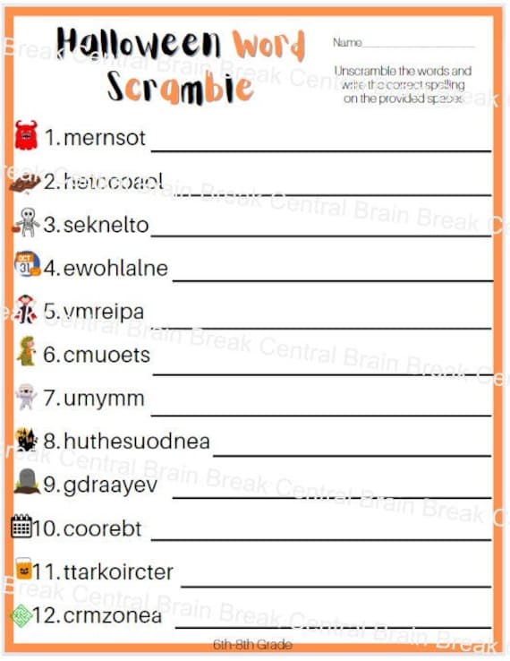 Scrambled Words Worksheet For Grade 2