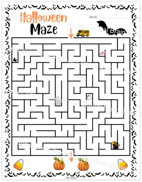 Printable Mazes For 4th Graders