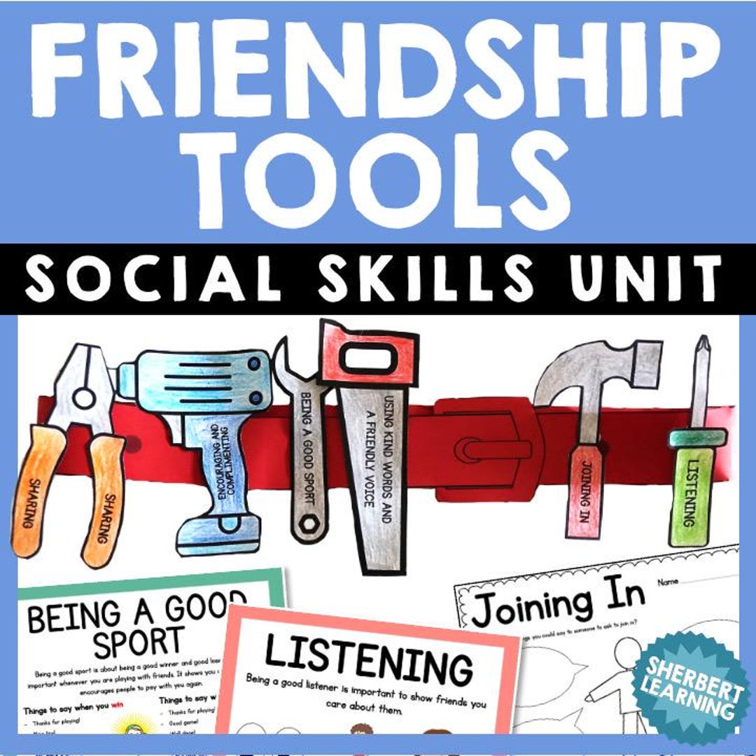 Friendship Skills Activities - Social Emotional Learning SEL Special ...