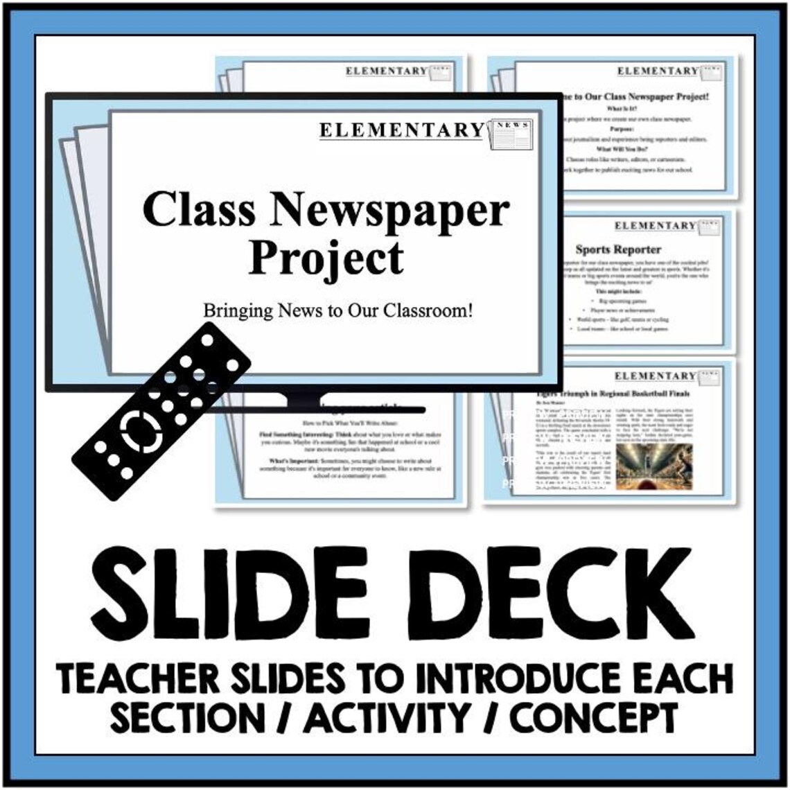 Create a Class Newspaper - Templates and Board Game Parts - DIGITAL ...