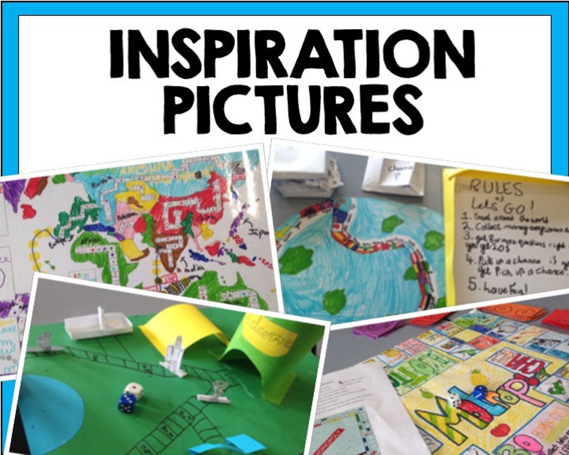 Create a Board Game Fun Math Project Based Learning & Probability Unit ...