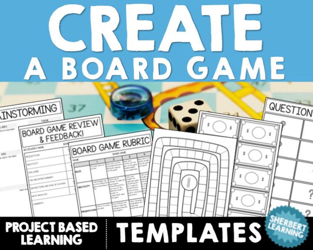 Create a Board Game! Fun Math Project Based Learning & Probability Unit ...