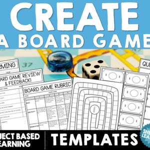 Create a Board Game Fun Math Project Based Learning & Probability Unit ...