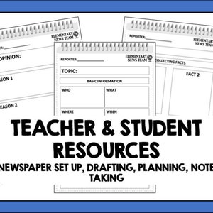 Create a Class Newspaper Templates and Board Game Parts DIGITAL ...