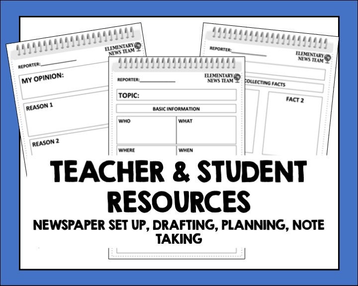Create a Class Newspaper Templates and Board Game Parts DIGITAL ...