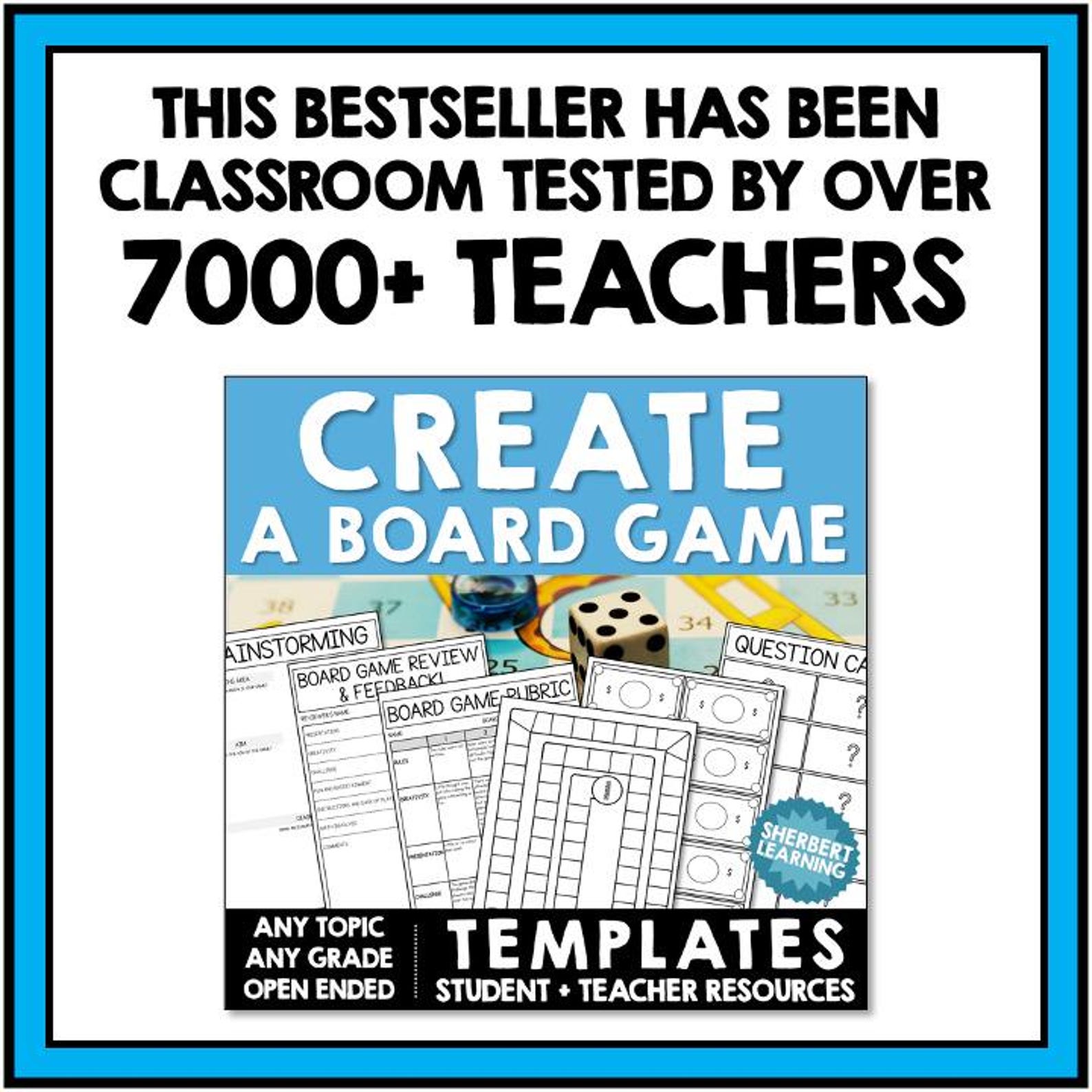 Create a Board Game! Fun Math Project Based Learning & Probability Unit ...