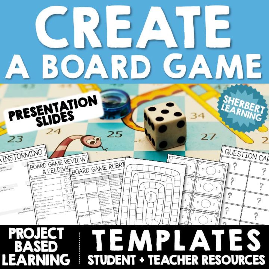 Create a Board Game! Fun Math Project Based Learning & Probability Unit ...