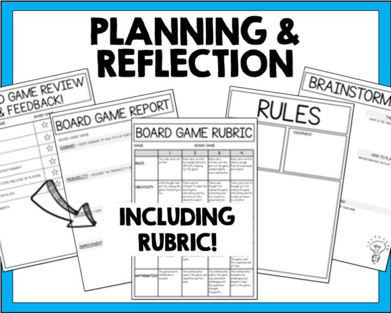 Create a Board Game Fun Math Project Based Learning & Probability Unit ...