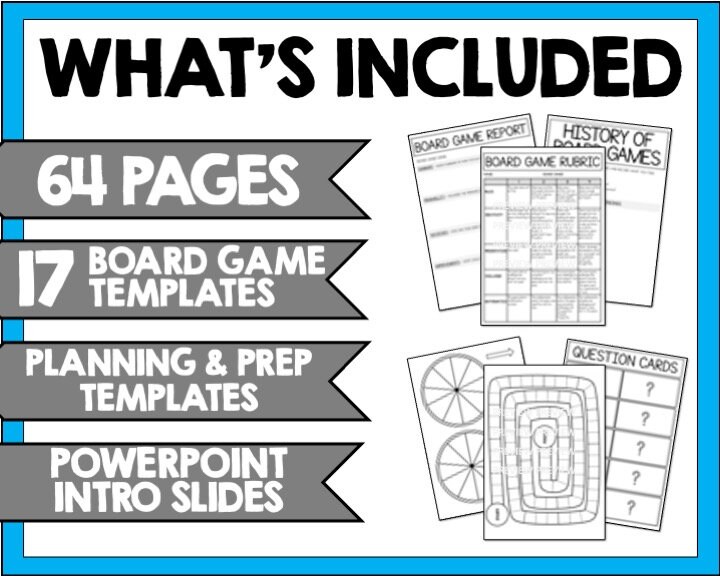 Create a Board Game! Fun Math Project Based Learning & Probability Unit ...