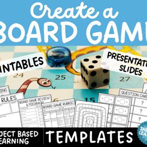Create a Board Game Fun Math Project Based Learning & Probability Unit ...
