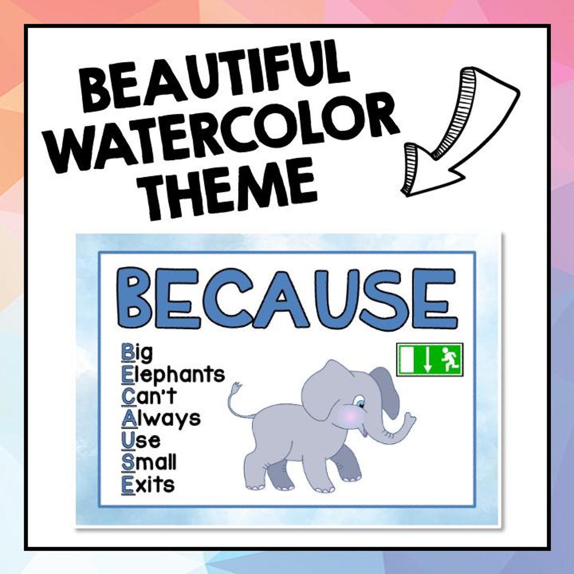 Spelling Tricks and Mnemonic Posters - Educational / Classroom Posters ...