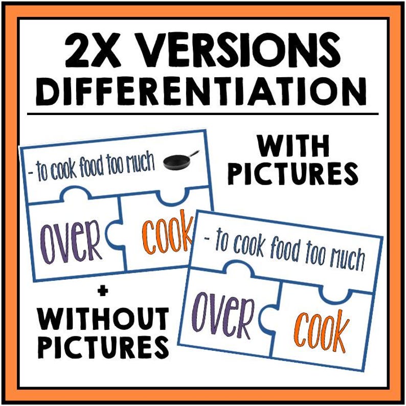 Prefixes & Suffixes Matching Game - Word Work Activity + Response ...