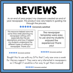 Create a Class Newspaper - Templates and Board Game Parts - DIGITAL ...