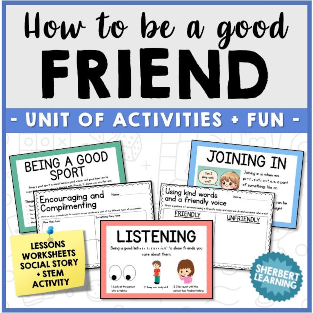 Friendship Skills Activities - Social Emotional Learning SEL Special ...