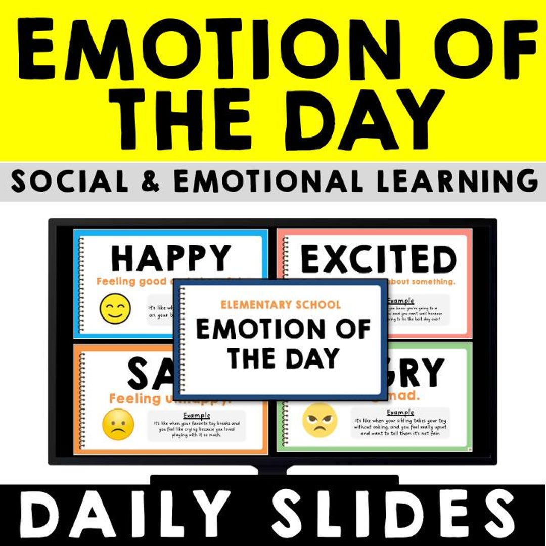 Emotion A Day - Social & Emotional Learning - Daily Slides and ...