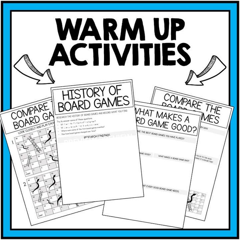 Create a Board Game! Fun Math Project Based Learning & Probability Unit ...