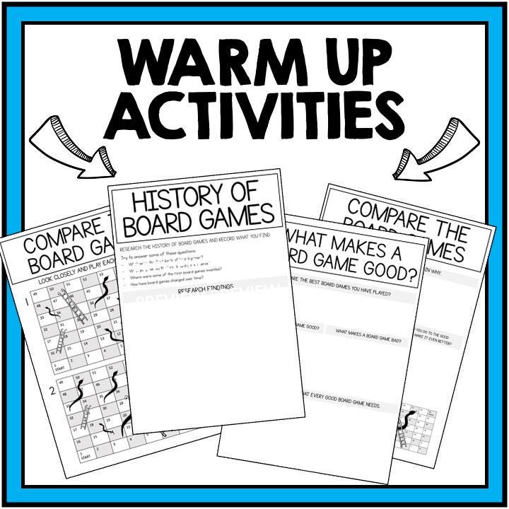 Create a Board Game! Fun Math Project Based Learning & Probability Unit ...