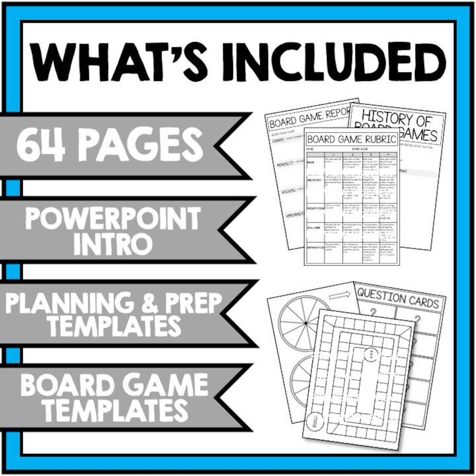 Create a Board Game! Fun Math Project Based Learning & Probability Unit ...