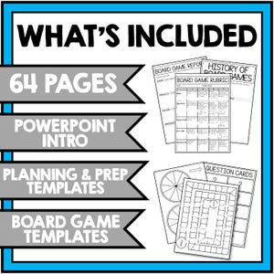 Create a Board Game! Fun Math Project Based Learning & Probability Unit ...