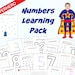 Superhero Number Flashcards, Superhero Counting Flashcards, Preschool ...